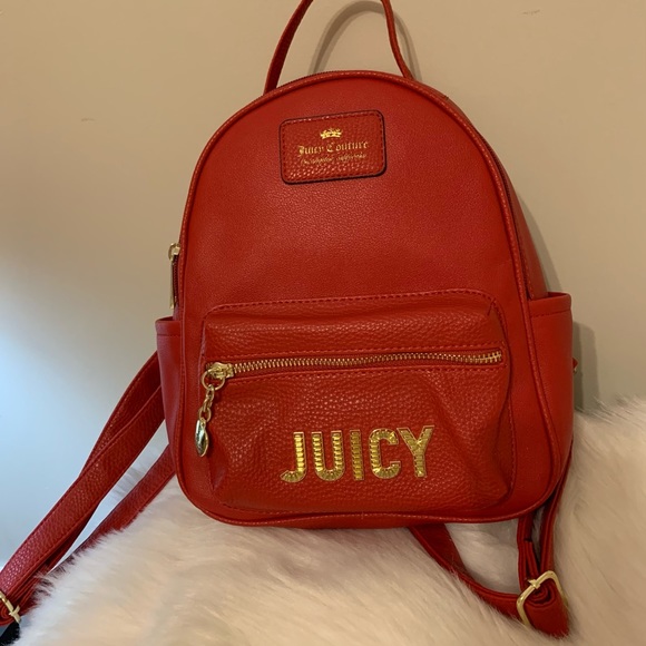 Juicy Couture | Bags | Juicy Couture Small Backpack Red | Poshmark